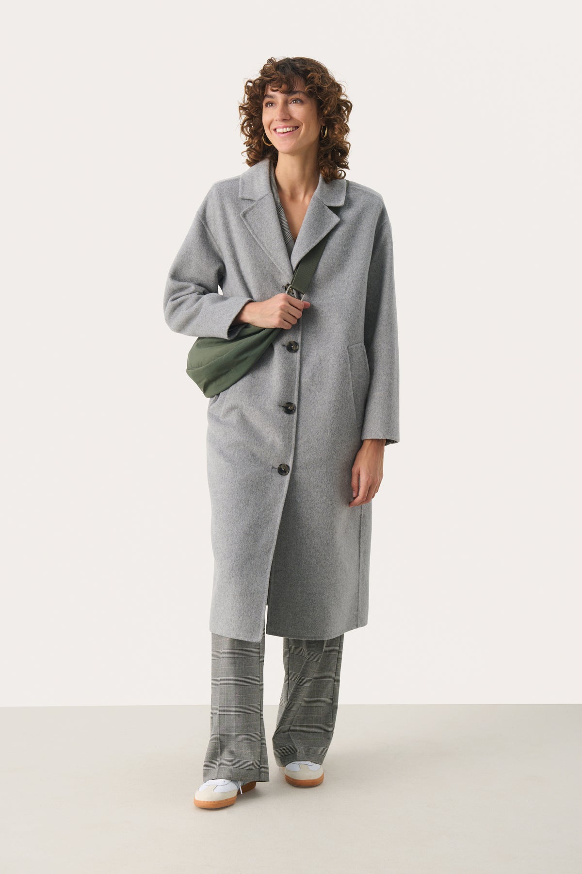 PART TWO LORELAI COAT - GREY MELANGE | Wallace Pring
